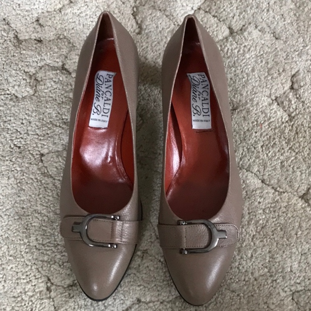 Pan Aldo For Diane B. Kitten Heel Taupe Shoes - Gem